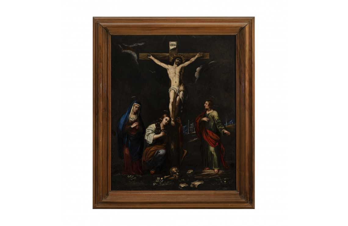 Veronese school of the early 17th century Crucifixion with… - auctions & price archive